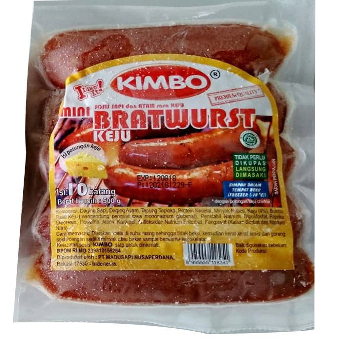 Jual Kimbo Mini Bratwurst Keju isi 10 pcs | Shopee Indonesia