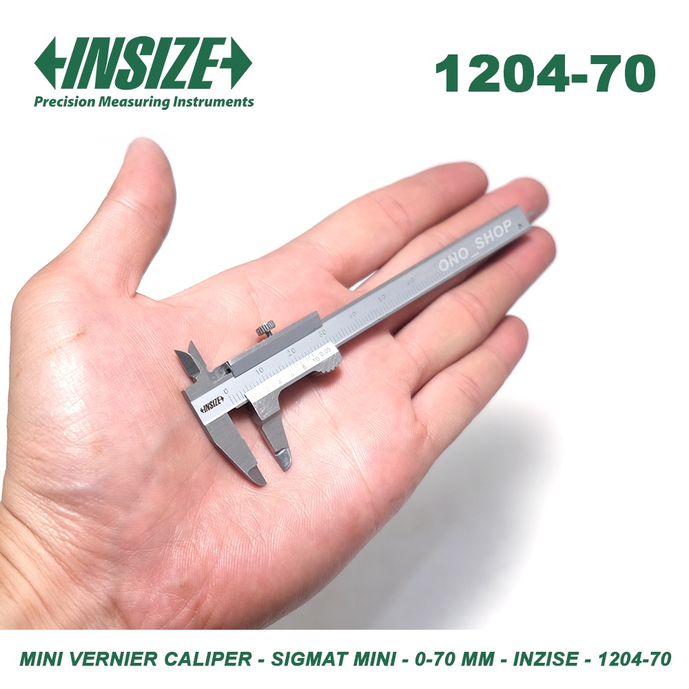 Jual Mini Vernier Caliper - Sigmat Mini - 0-70 mm - Insize - 1204-70 | Shopee Indonesia