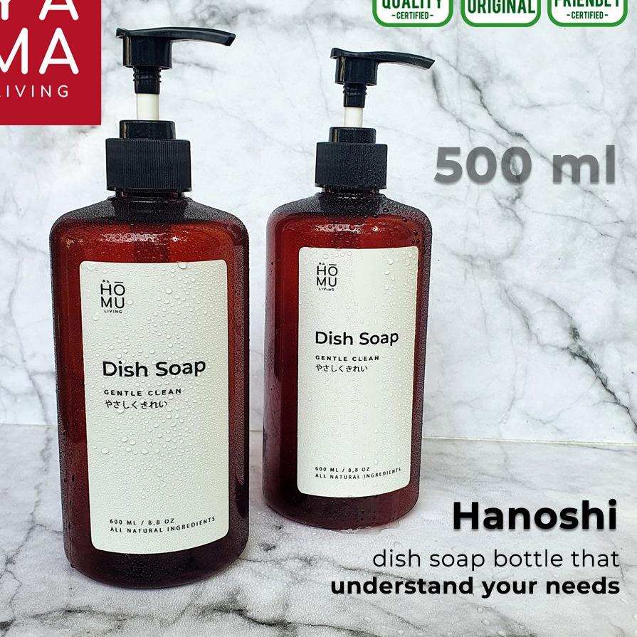 Jual YAMA HANOSHI Dark Brown Dish Soap Bottle Botol Pump Refill Sabun Cuci Piring Dapur 500 ml ← ...
