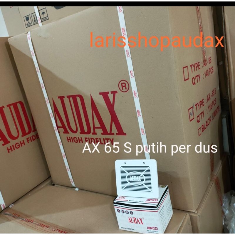 Jual AUDAX AX 65 S PUTIH TWEETER WALET ORIGINAL PER DUS | Shopee Indonesia
