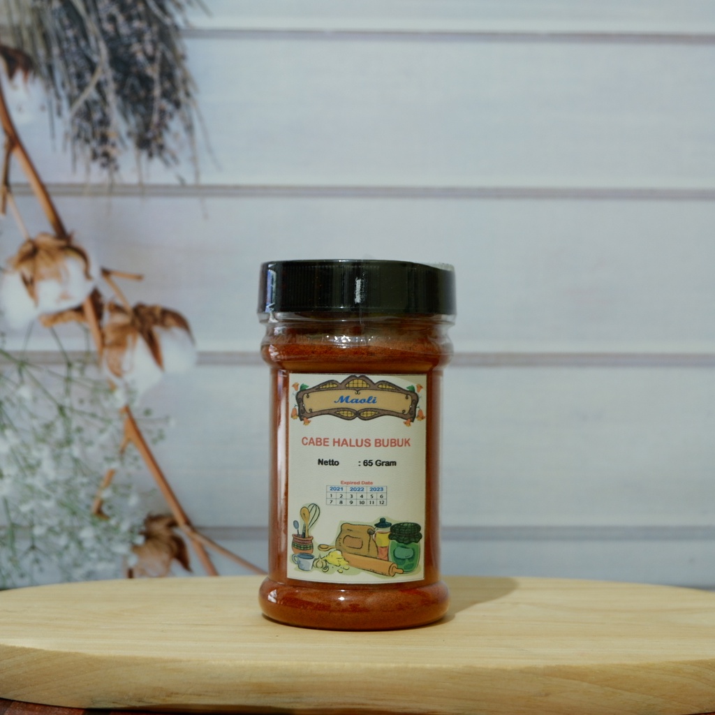 Jual Cabe Bubuk Halus 65 gram / Chili Powder Pure Halal / Cabai Bubuk ...