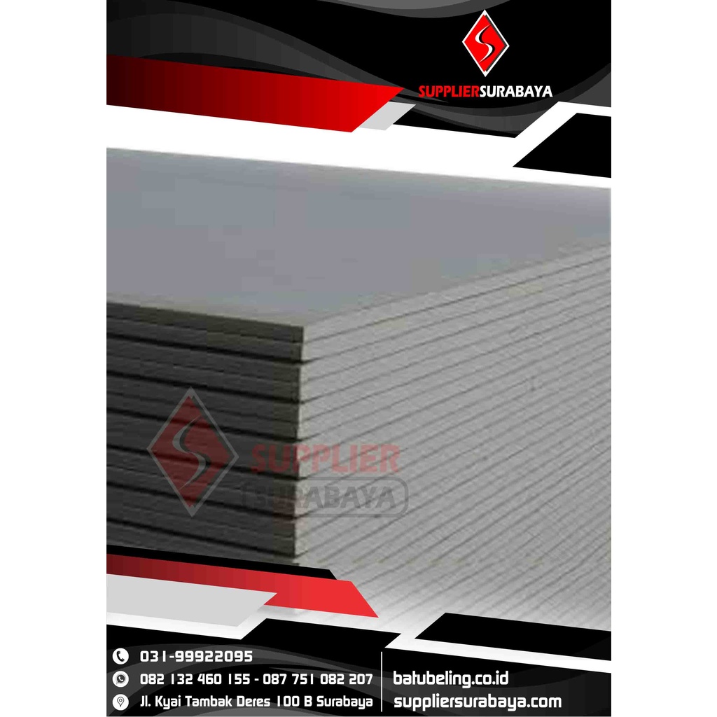 Jual Papan Plafon Gypsum Ukuran 120 cm x 240 cm Per Lembar | Shopee ...