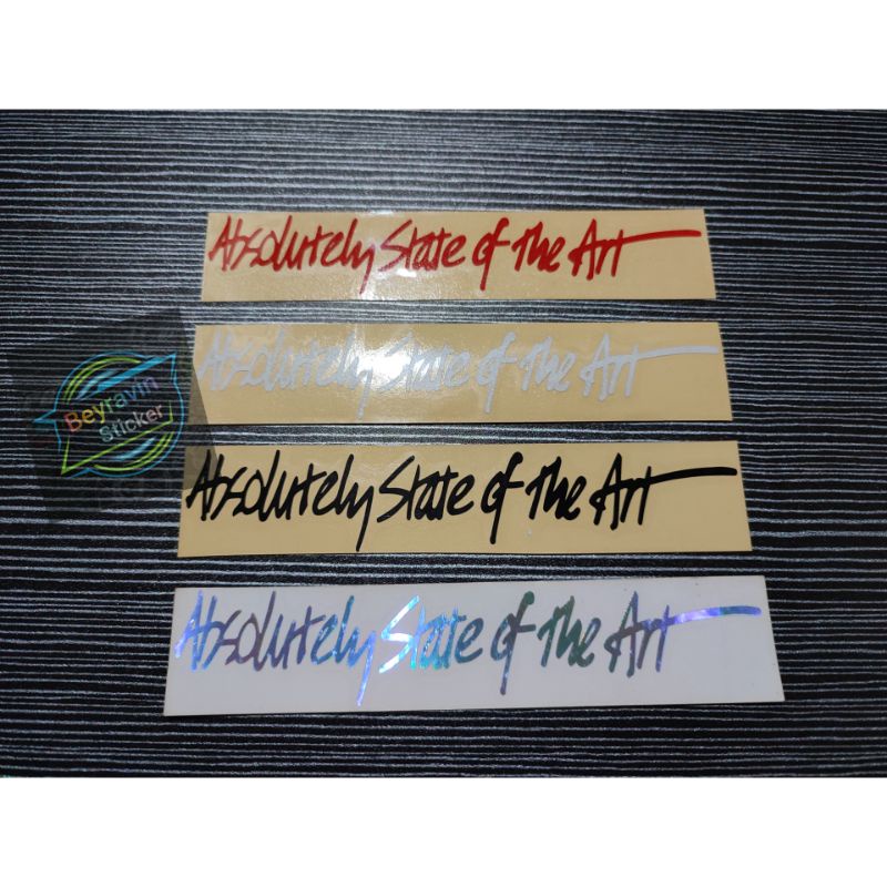 Jual Sticker absolutely state of the art cutting | Shopee Indonesia
