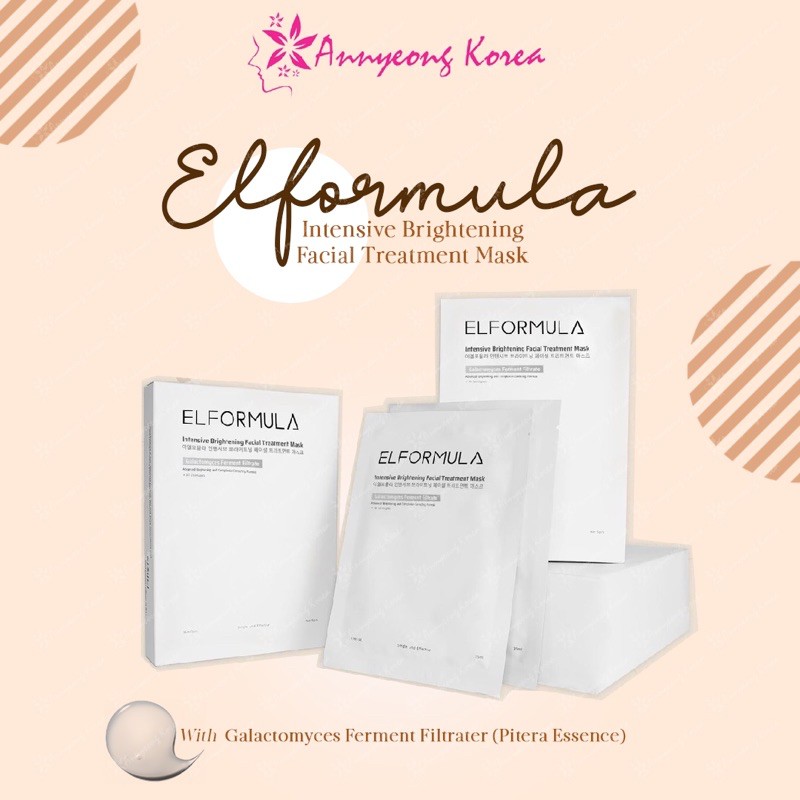 Jual ELFORMULA INTENSIVE BRIGHTENING FACIAL TREATMENT MASK | Shopee ...
