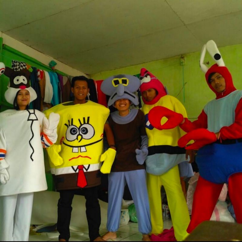 Jual Kostum Spongebob dewasa/kostum Patrick dewasa/kostum Spongebob ...
