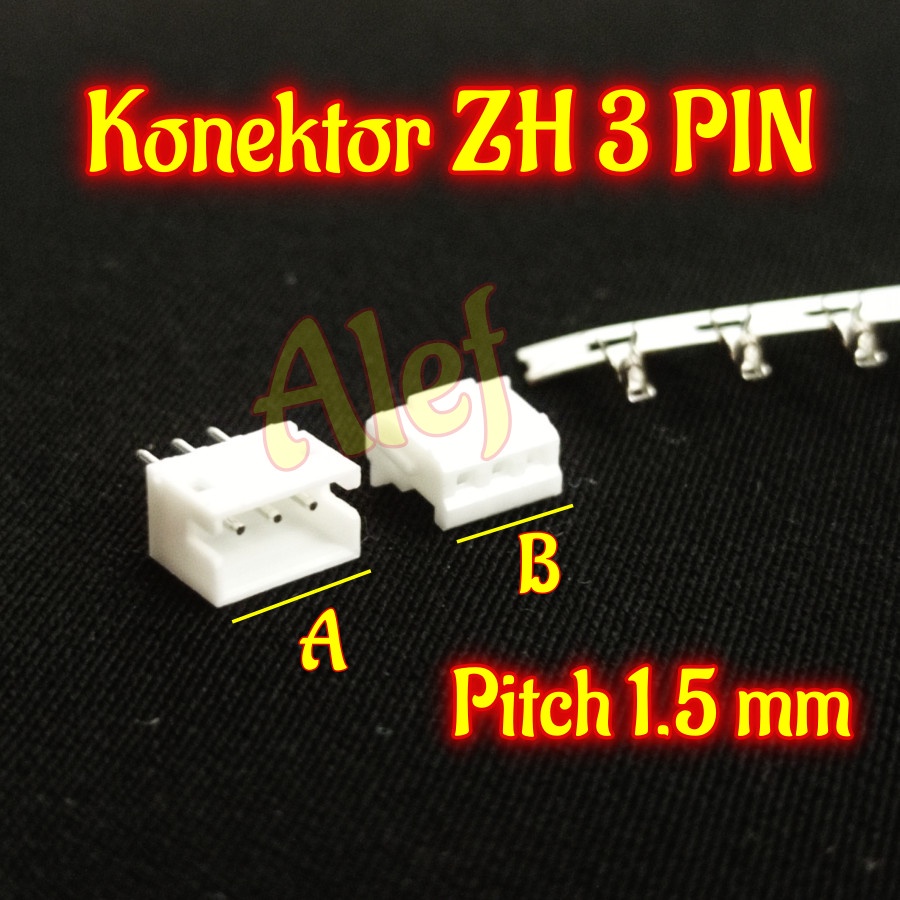 Jual Konektor zh 2 3 4 Pin A1501 LHE pitch 1.5 mm White Housing Socket jst | Shopee Indonesia