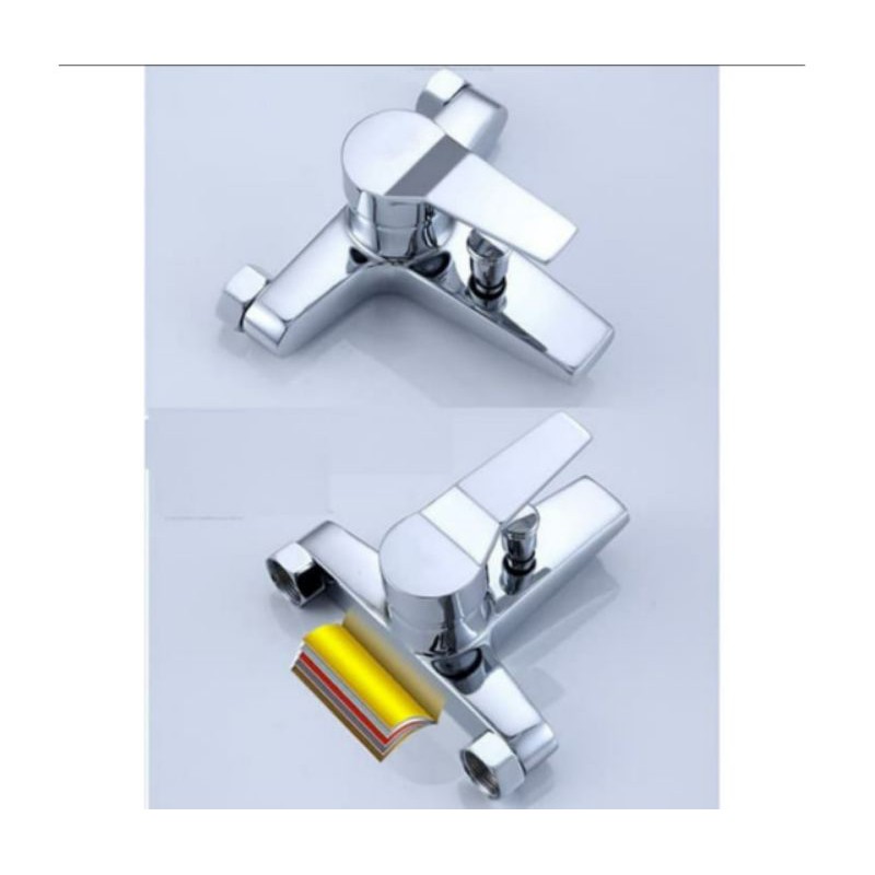 Jual kran shower keran kamar mandi toilet air panas dingin 2 cabang ...