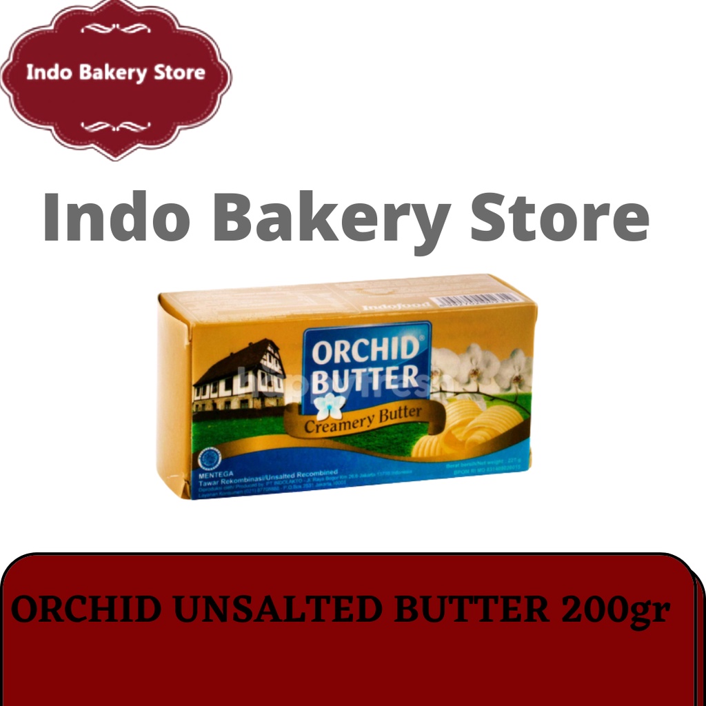 Jual ORCHID Unsalted Butter 200gr | Shopee Indonesia