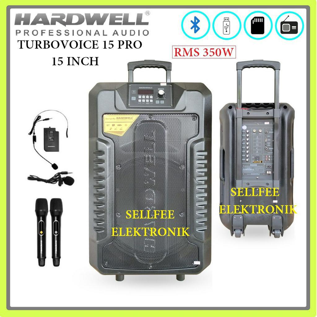 Jual Hardwell Turbovoice 15 Pro Speaker Portable 15 Inch Usb Bluetoth