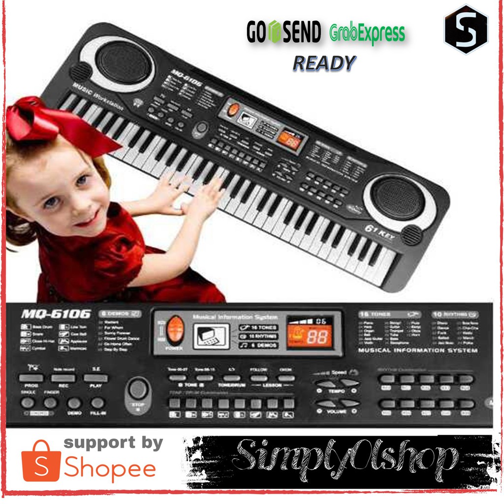 Jual Keyboard Musik Digital Electronic Keyboard 61 Kunci Mainan Anak ...