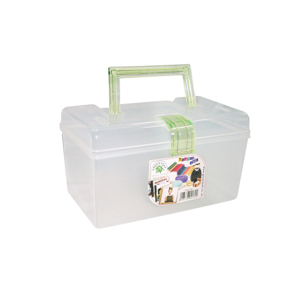 Jual Green Leaf 4130 Kotak Box Plastik Hampers Container Obat Marco ...