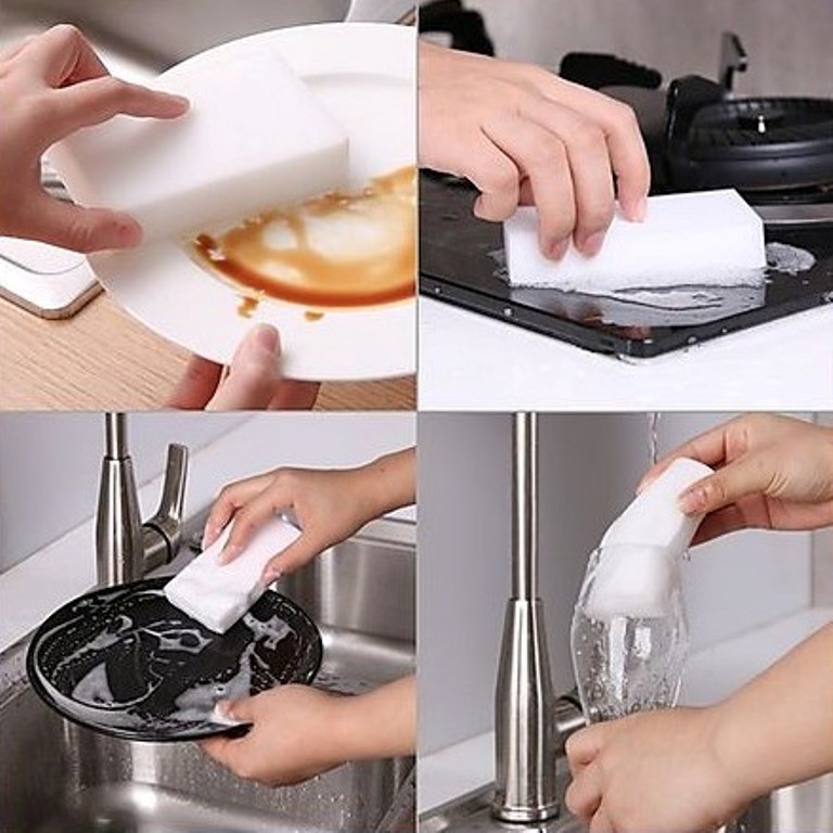 Jual Spon Magic Putih Spons Busa Ajaib Sponge Pembersih Serbaguna Nano ...