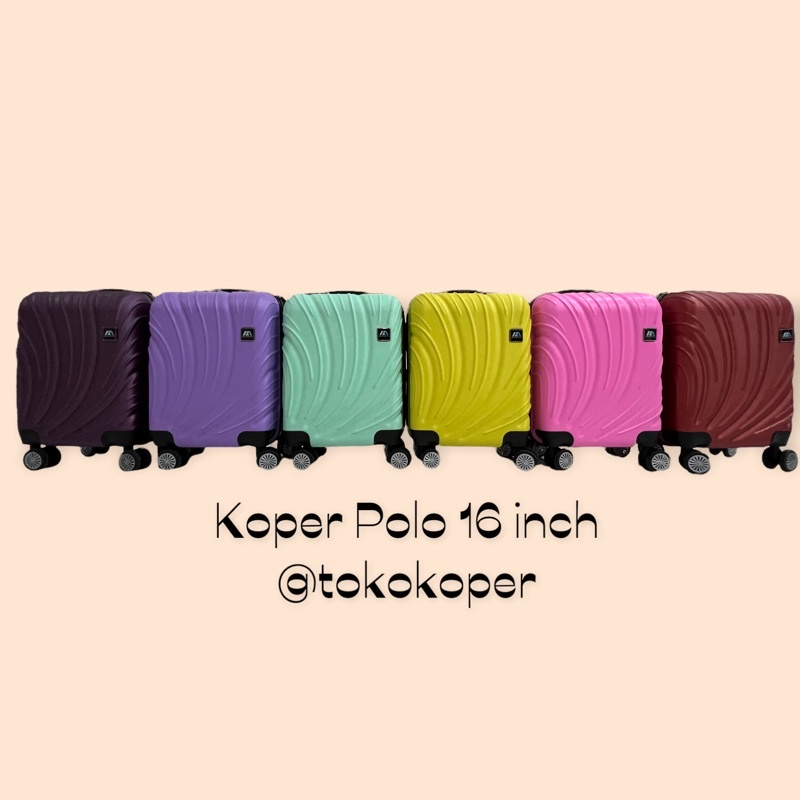 Jual KOPER 16 INCH HARD CASE FIBER POLO - 027 | Shopee Indonesia