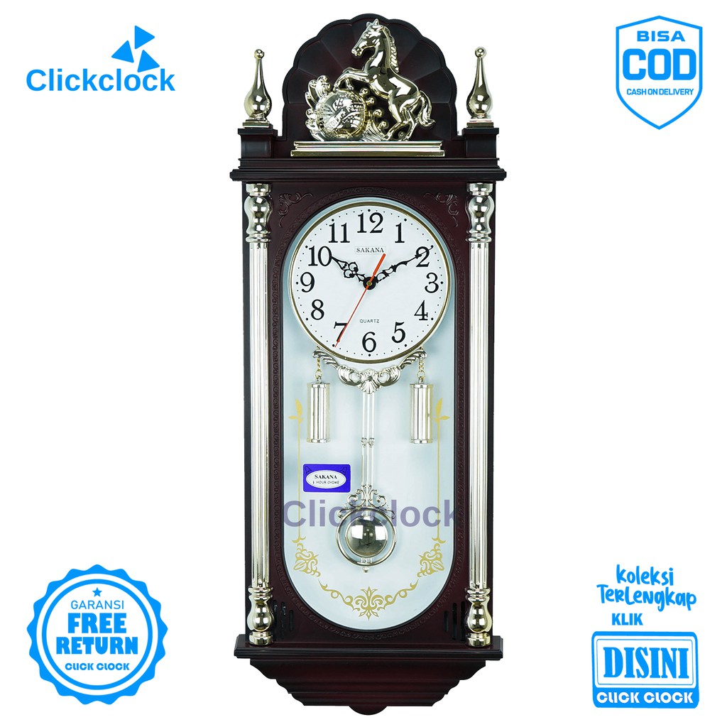 Jual Jam Dinding Bell Bunyi & Bandul Minimalis CKG MG CKP MP Sakana 325 ...