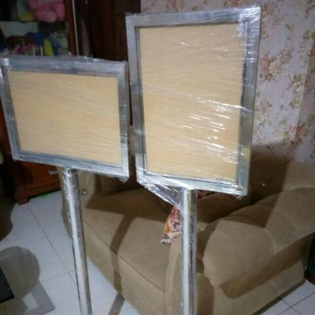 Jual Standing Display / Sign A3 stainless steel /Stand poster | Shopee ...