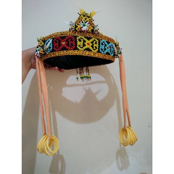 Jual topi mahkota etnik dayak Borneo aksesoris pakaian adat dayak ...