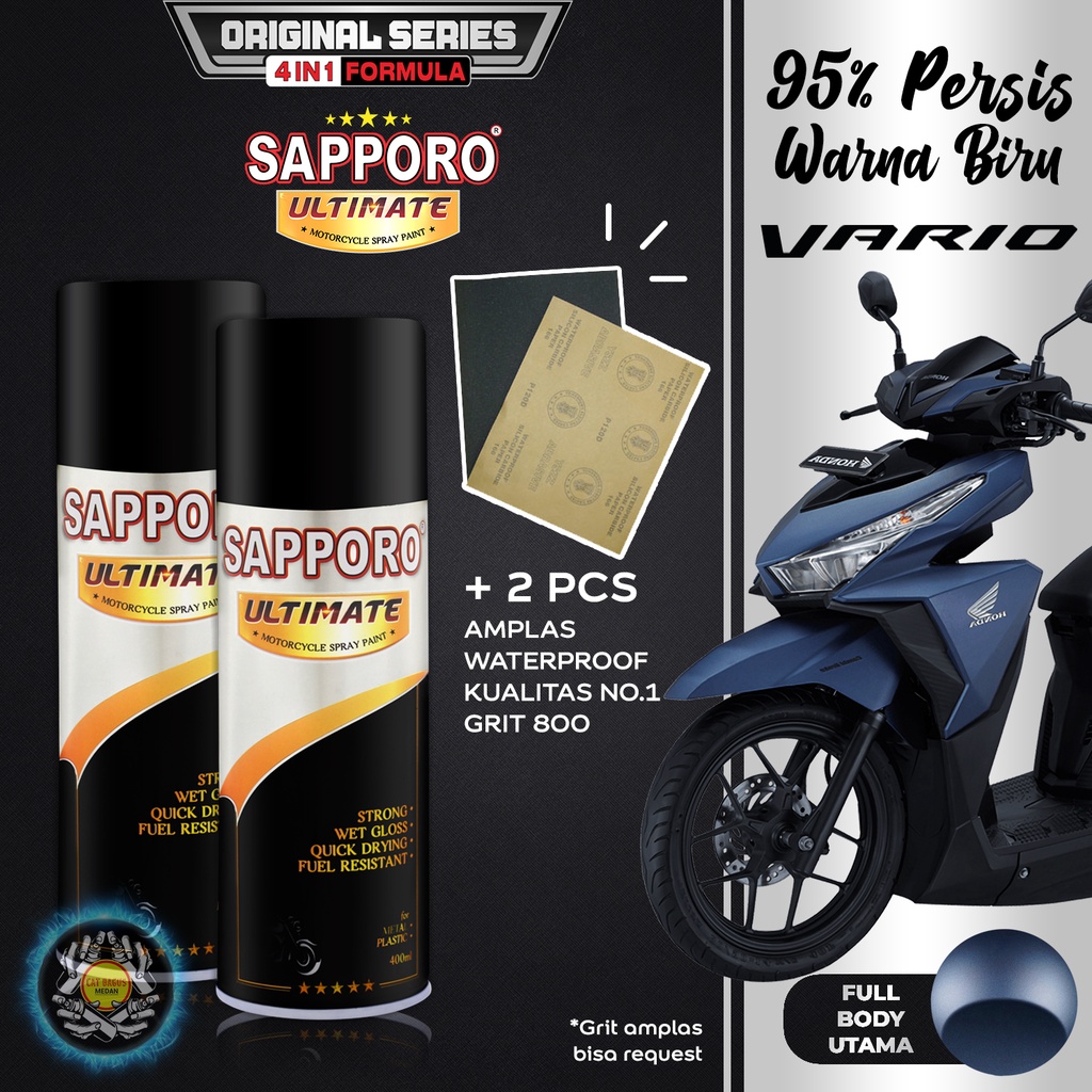 Jual PAKET BIRU DOFF VARIO SAPPORO ULTIMATE 4 IN 1 OH03 ROYAL MATTE ...
