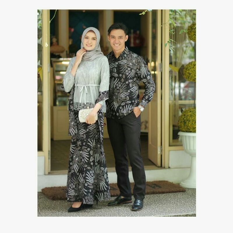 Jual SET COUPLE MINI GREY (KEMEJA, ROK DUYUNG, ATASAN MINI GREY ...