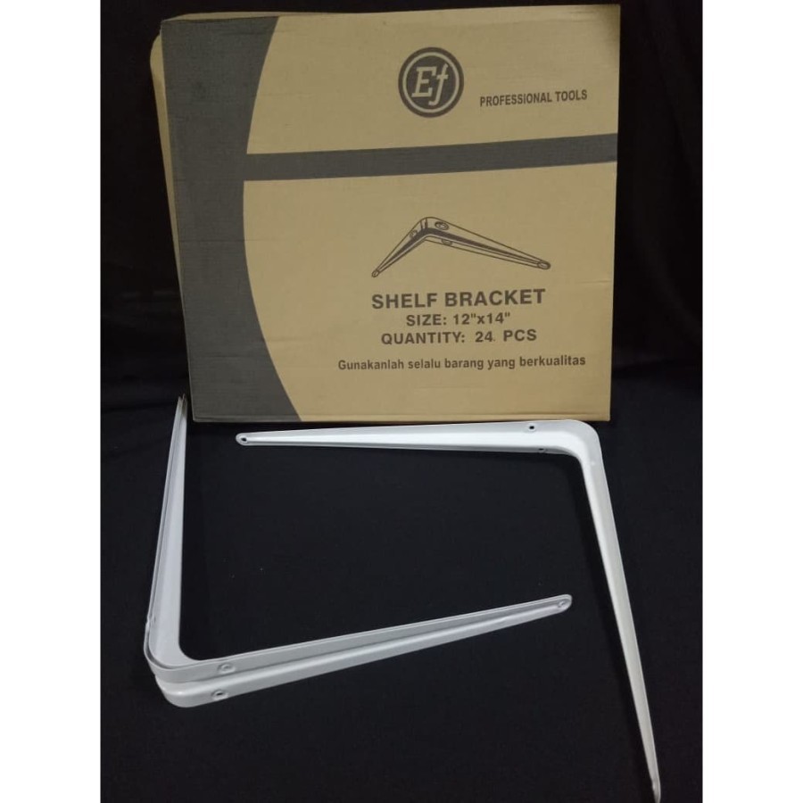 Jual Sepasang Siku Rak Putih 12 x 14 Inch 30 x 35 cm Besi Siku L - 1 ...