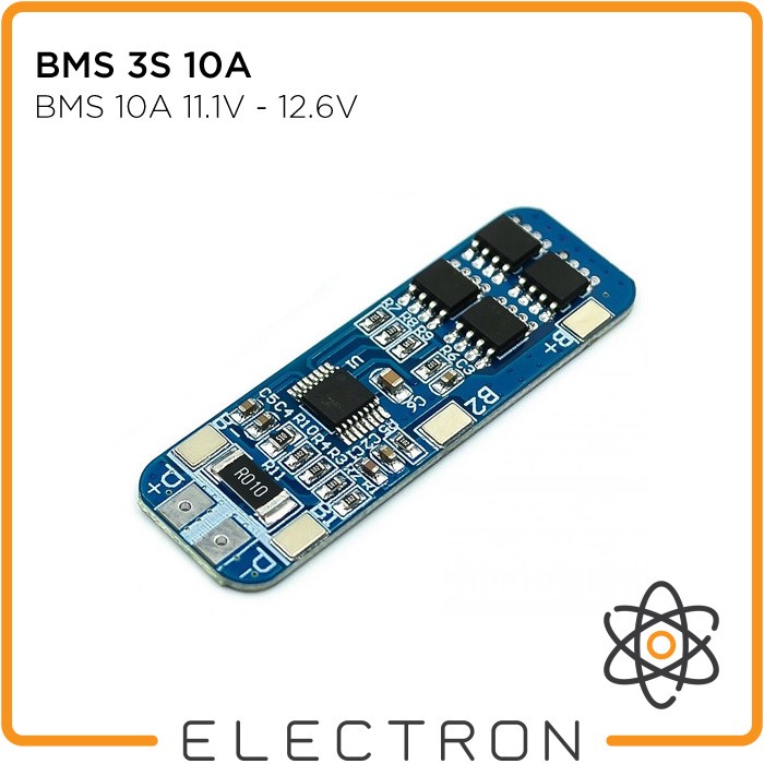 Jual BMS 3S 10A Battery 18650 Management System Charger Module Board ...