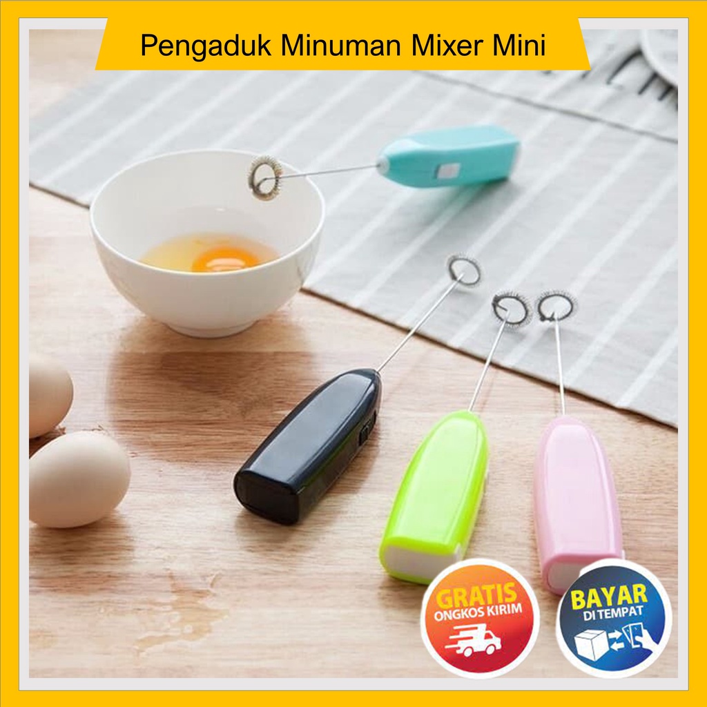 Jual Hand Mixer Mini Elektrik Pengaduk Minuman Kopi Susu/Mixer Mini ...