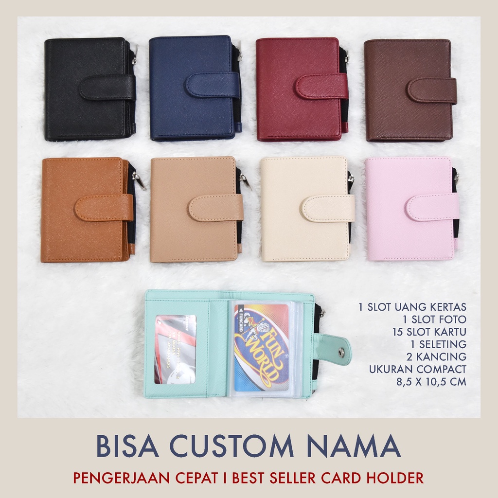 Jual Imperfect Dania Card Holder / Dompet Kartu custom nama / Dompet ...