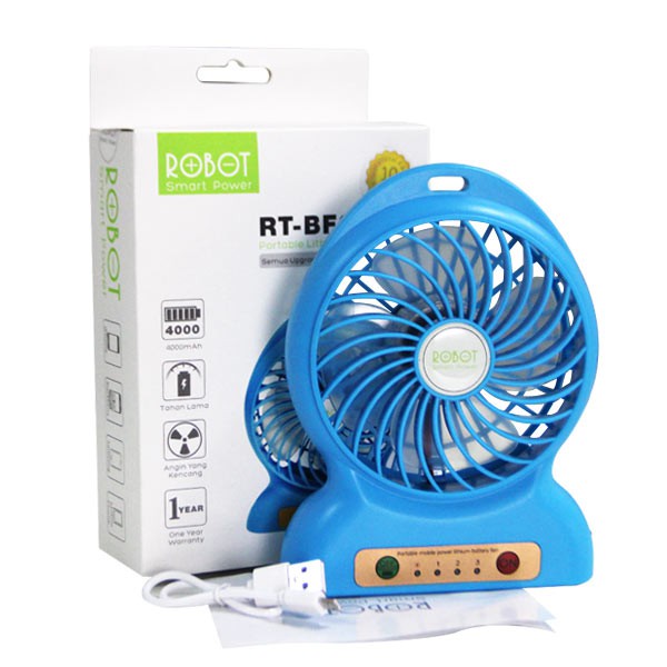 Jual Portable Lithium Battery Fan RT - BF01 (KIPAS ) | Shopee Indonesia
