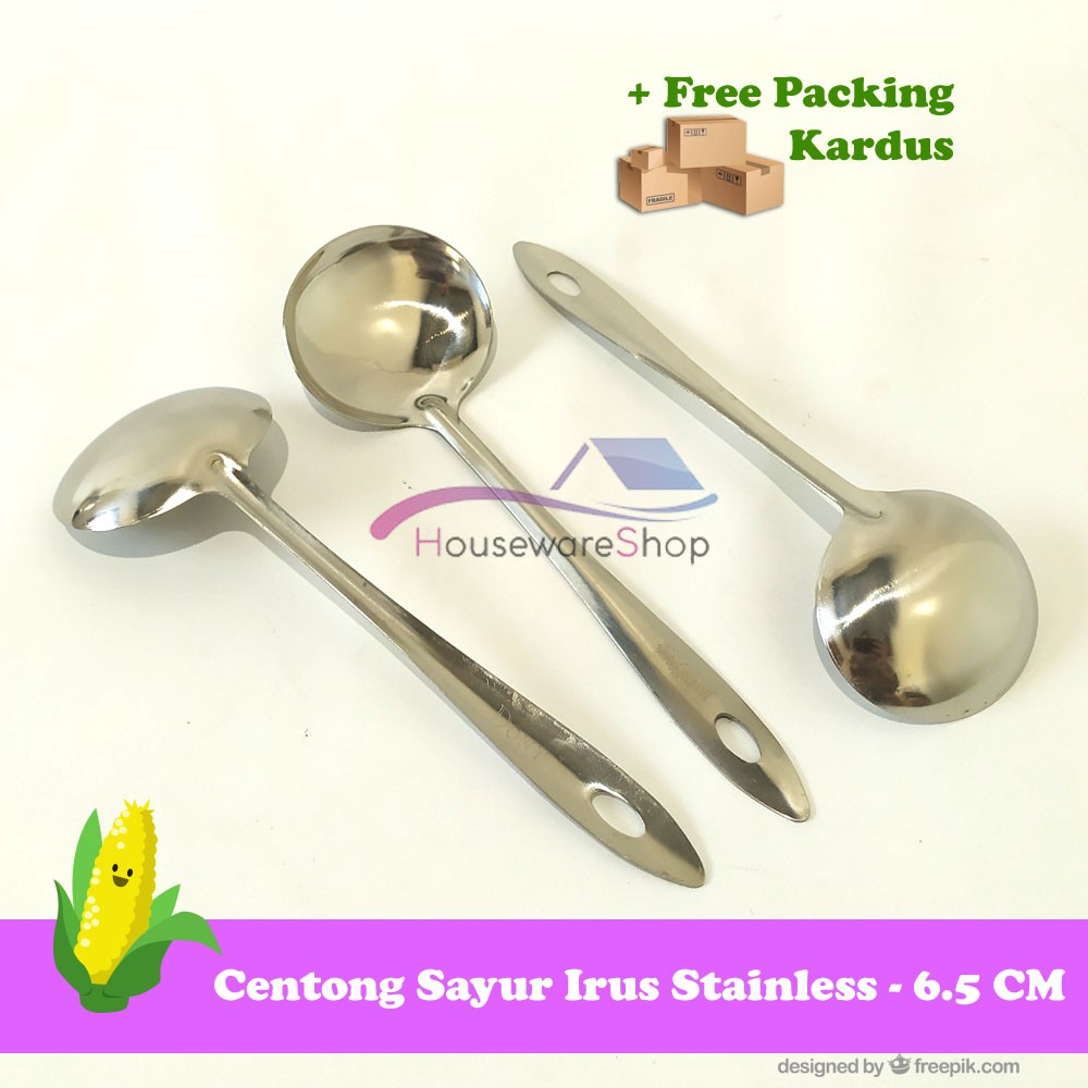 Jual Centong Sayur Irus Stainless - 21 CM | Shopee Indonesia