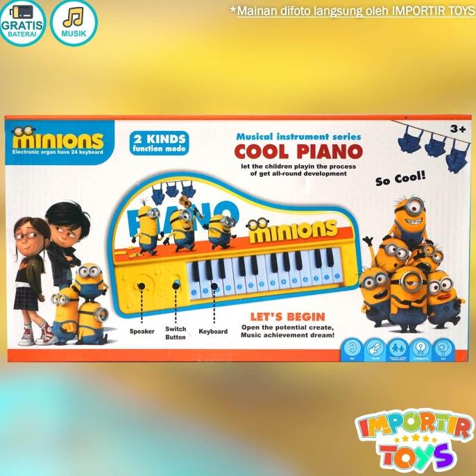 Jual PIANIKA PIANO KEYBOARD ORGAN MAINAN MINION INTERAKTIF UNTUK ANAK ...