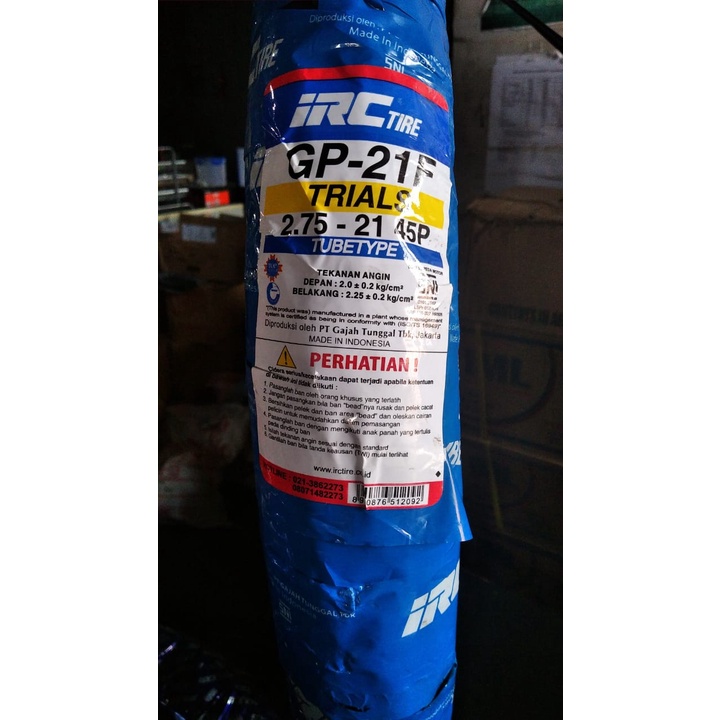 Jual Ban IRC GP- 21F 2.75 - 21 TUBETYPE GP 21 275 21 ORIGINAL BARU CRF KLX TRAIL | Shopee Indonesia