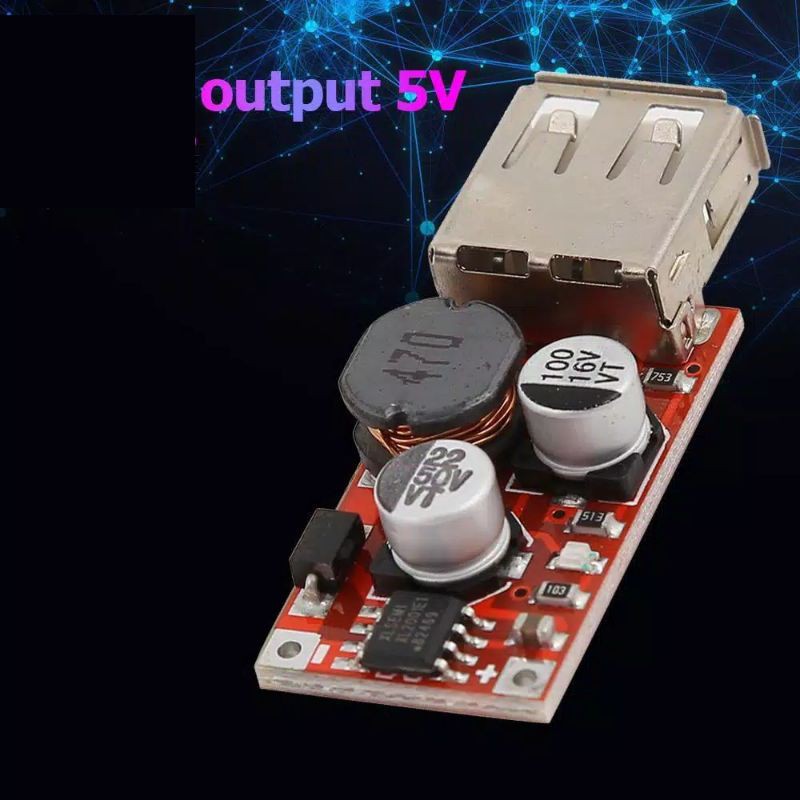 Jual Modul rangkaian adapter converter step down DC 5-36V to USB fixed ...