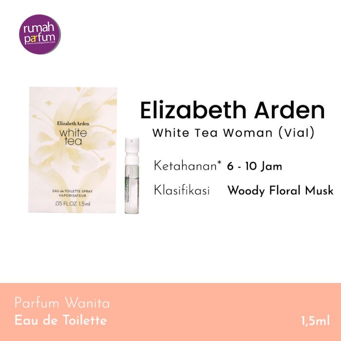 Jual ELIZABETH ARDEN PARFUM ORIGINAL WHITE TEA WOMAN (VIAL) 1.5 ML ...