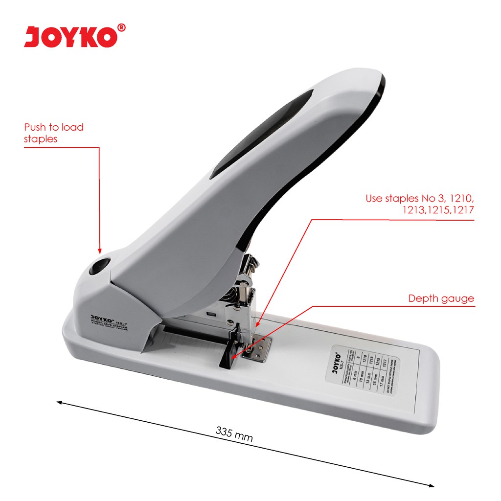 Jual Joyko Heavy Duty Stapler Staples besar Stepler Heavy Duty Joyko HS-7 Power Save | Shopee ...