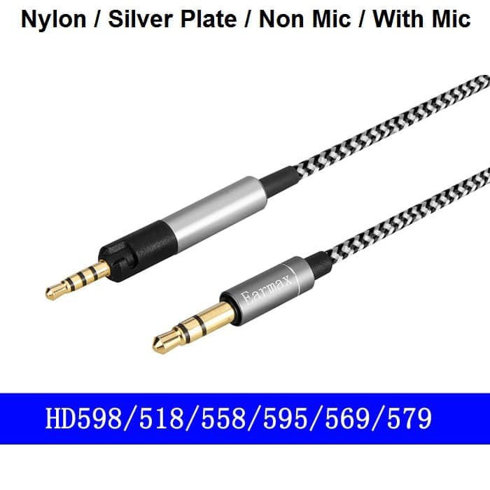 Jual Earmax Headphone Cable Sennheiser HD558 HD518 HD599 HD595 HD598 ...