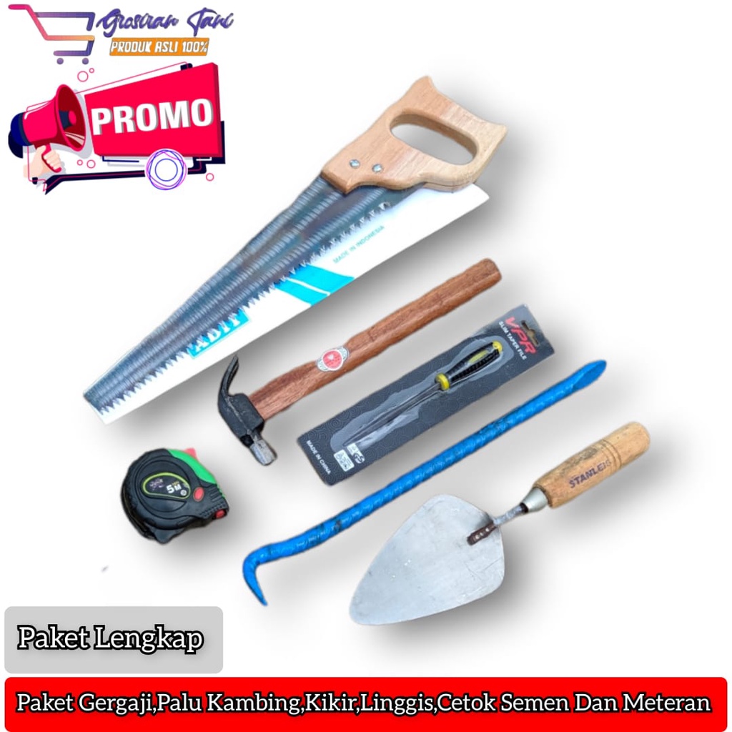 Jual (Terlengkap) Paket Lengkap Alat Bertukang / Bangunan Gergaji Anti ...