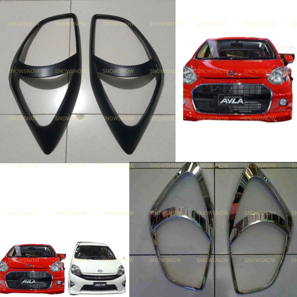 Jual Garnish Lampu Depan Agya Ayla 2013 2016 Sporty Hitam Chrome ... Jual Garnish Lampu Depan Agya Ayla 2013 2016 Sporty Hitam Chrome ...