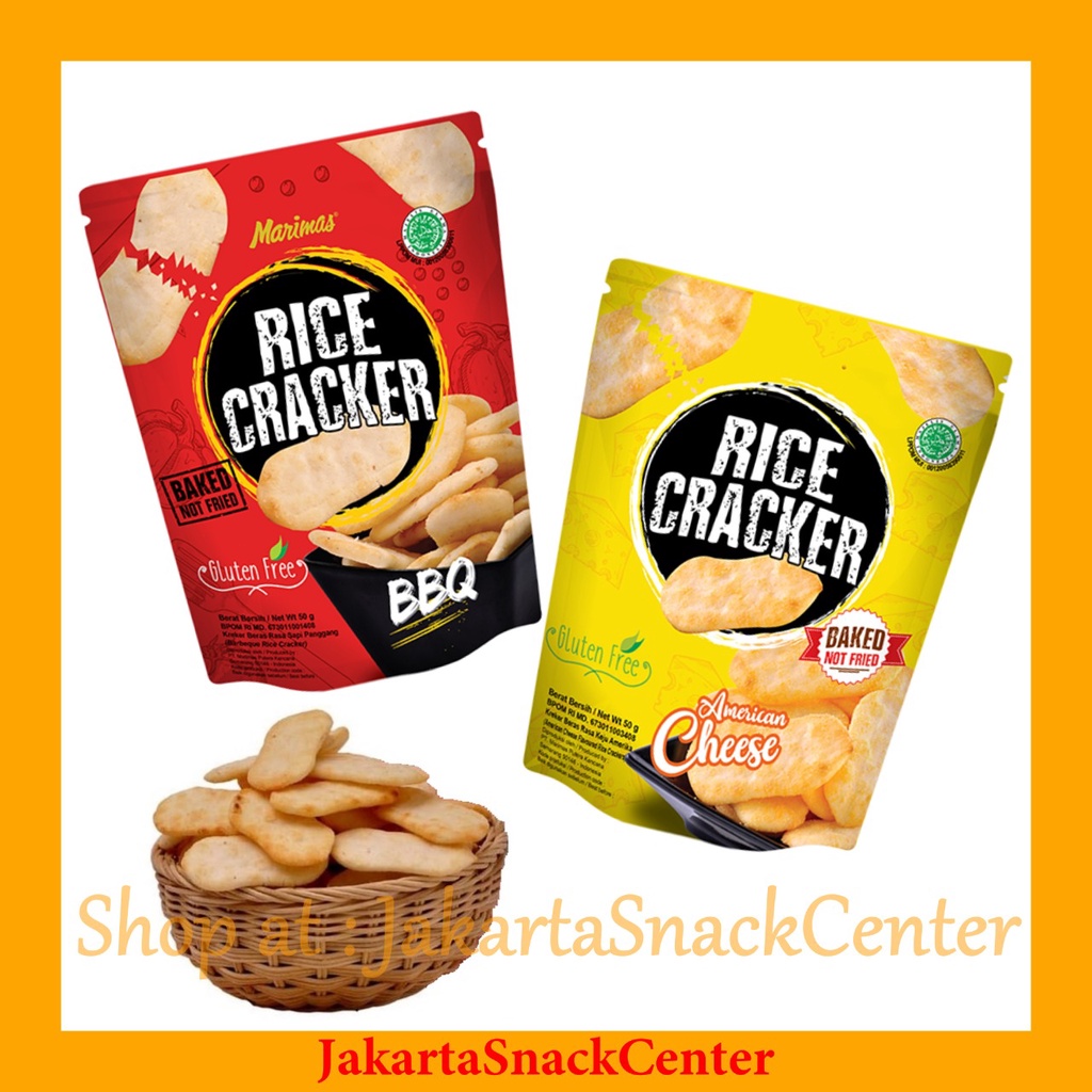 Jual RICE CRACKERS MARIMAS BY MARIFOOD | KREKERS BERAS | SNACK KREKER ...