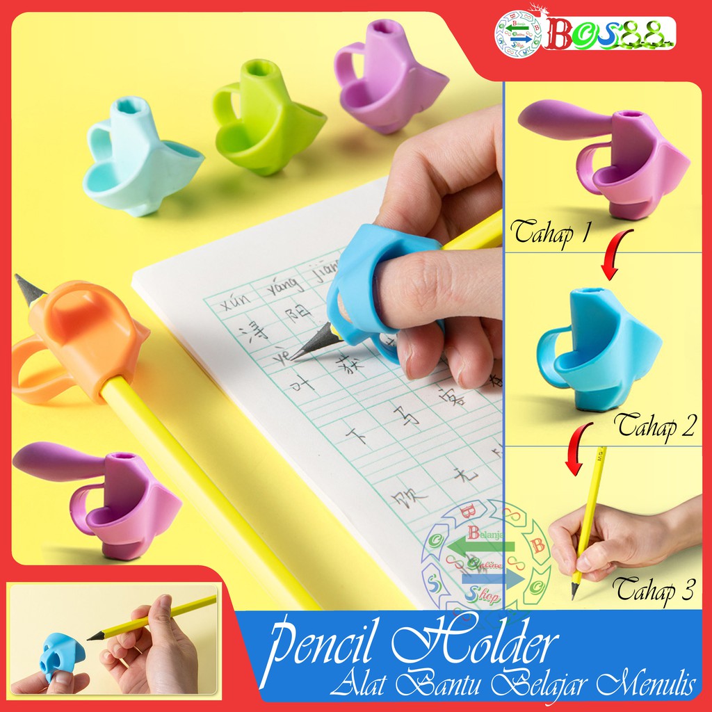 Jual Alat Bantu Menulis Anak Belajar / Writing Grip Pencil Holder Tools ...