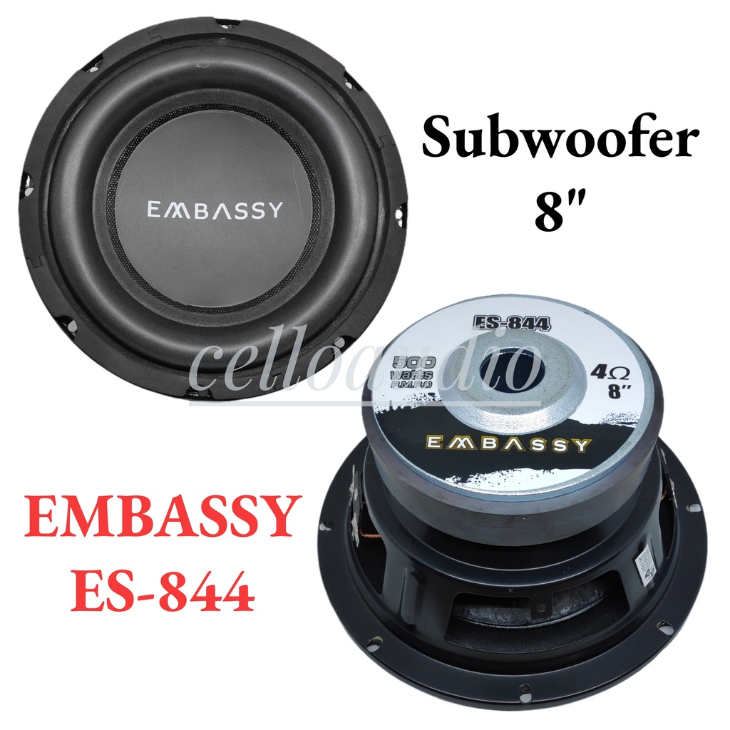 Jual Subwoofer 8 Inch Embassy ES-844 Double Coil Embassy 8" ES 844 500 Watt | Shopee Indonesia