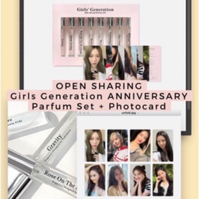 Jual Girls Generation Anniversary - Parfum set + photocard perfume ...