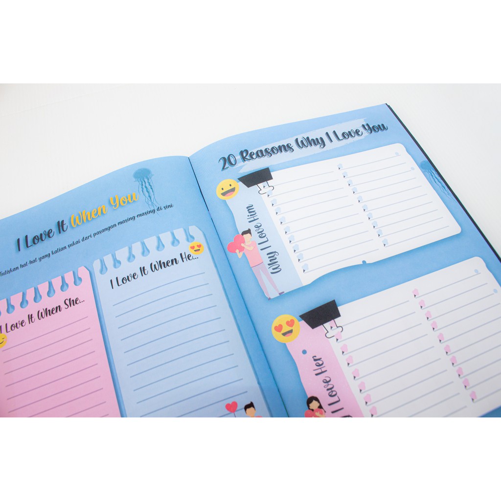 Jual Couple Journal / Couple Planner / Diary Pasangan / Scrapbook ...