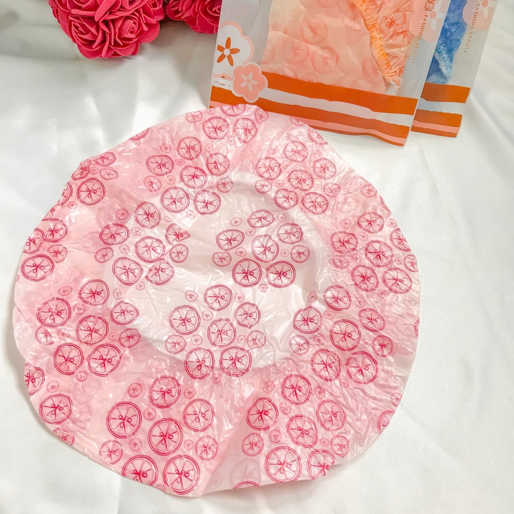 Jual Shower Cap Pink Cute Banyak Model dan Warna / Penutup Rambut ...