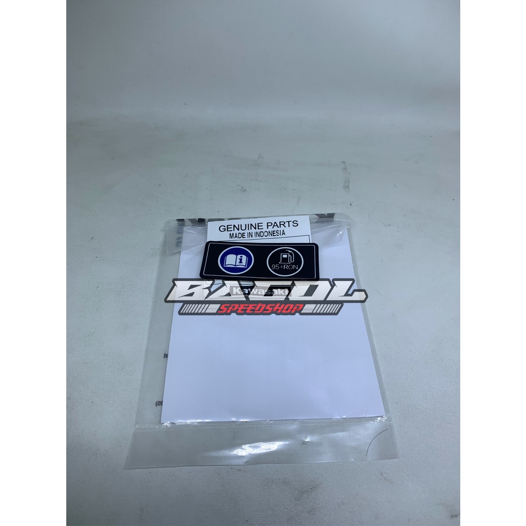 Jual Termurah Stiker Tangki Bensin Octane Ron 95 Plus Original Kawasaki ...