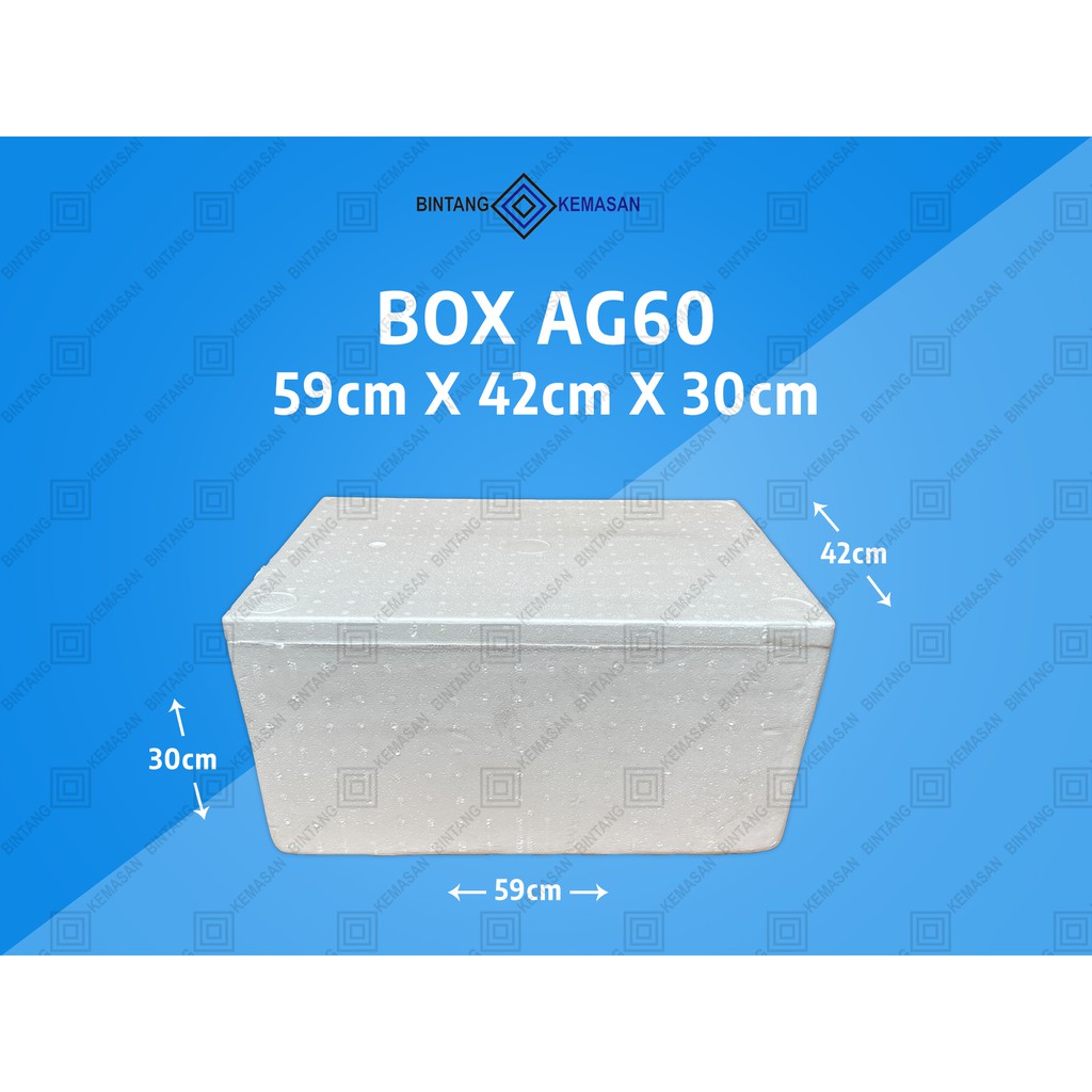 Jual Box Styrofoam AG60 59 x 42 x 30cm Foam Box/Box Foam/Box Packing ...