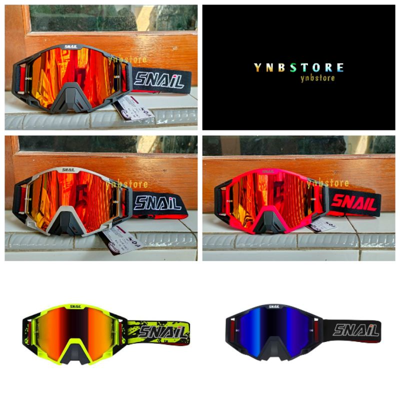 Jual Kacamata Goggle Snail Mx40 M40 Black Red Yellow | Google Snail ...