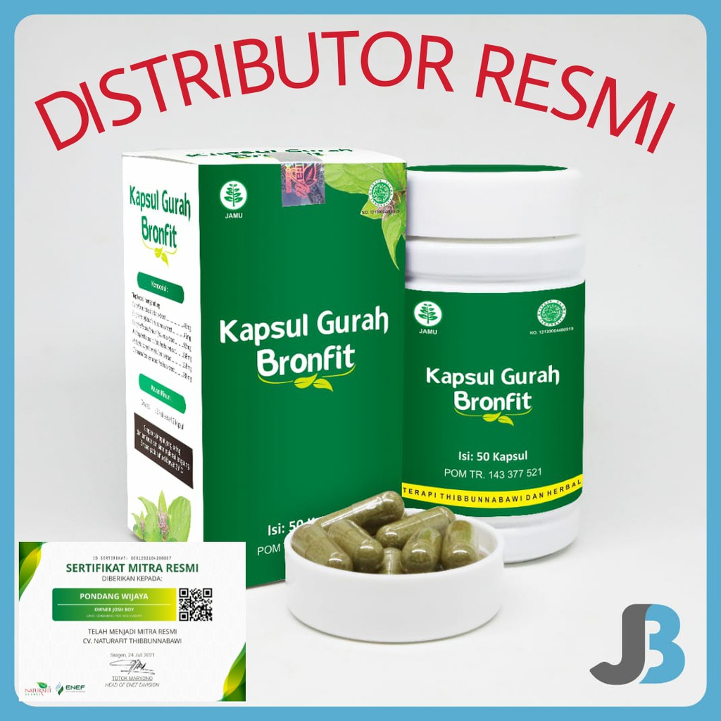 Jual Kapsul Gurah Bronfit NATURAFIT HERBAL Obat Asma Paru Paru Batuk ...