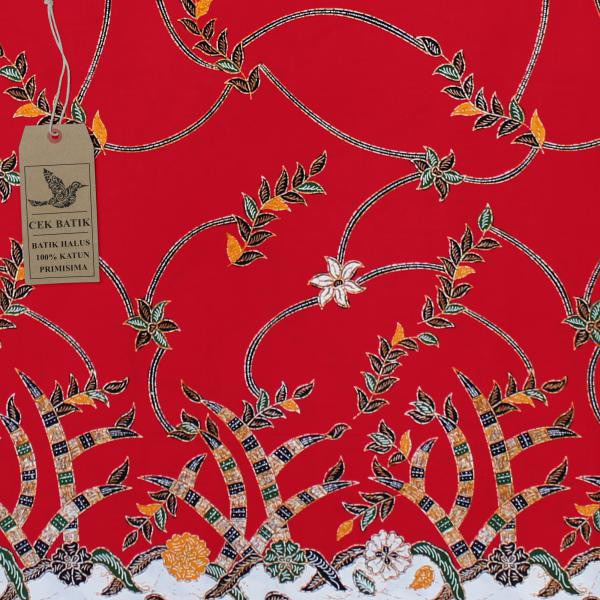 Jual Kain Batik - Motif Bambu Paras Madura Unik (Merah Manis) | Shopee ...