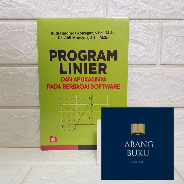 Jual PROGRAM LINIER dan aplikasinya dalam berbagai software , budi BUMI ...