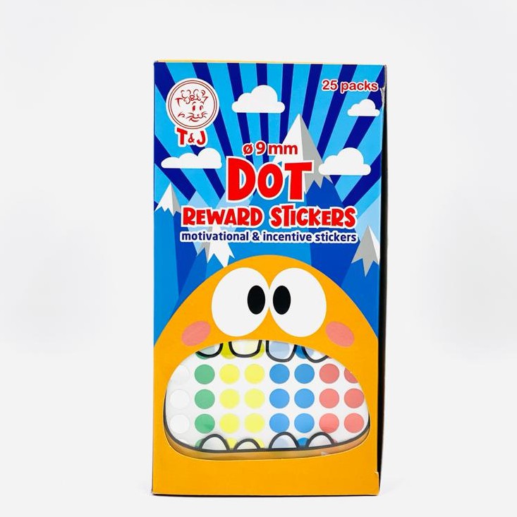 Jual REWARD STICKER T&J LINGKARAN SEDANG 9 MM / Stiker Label Penanda ...