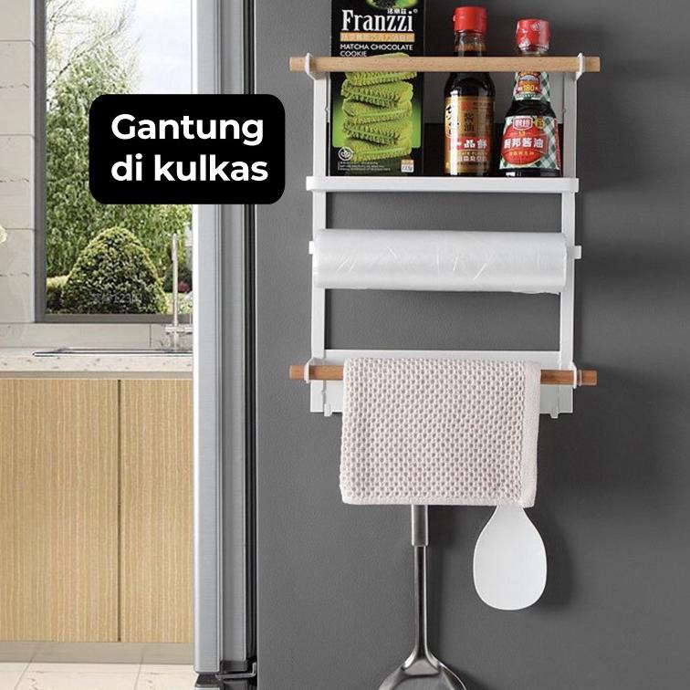 Jual Rak Kulkas Organizer Anti Karat Rak Refrigarator Rack Multifungsi ...